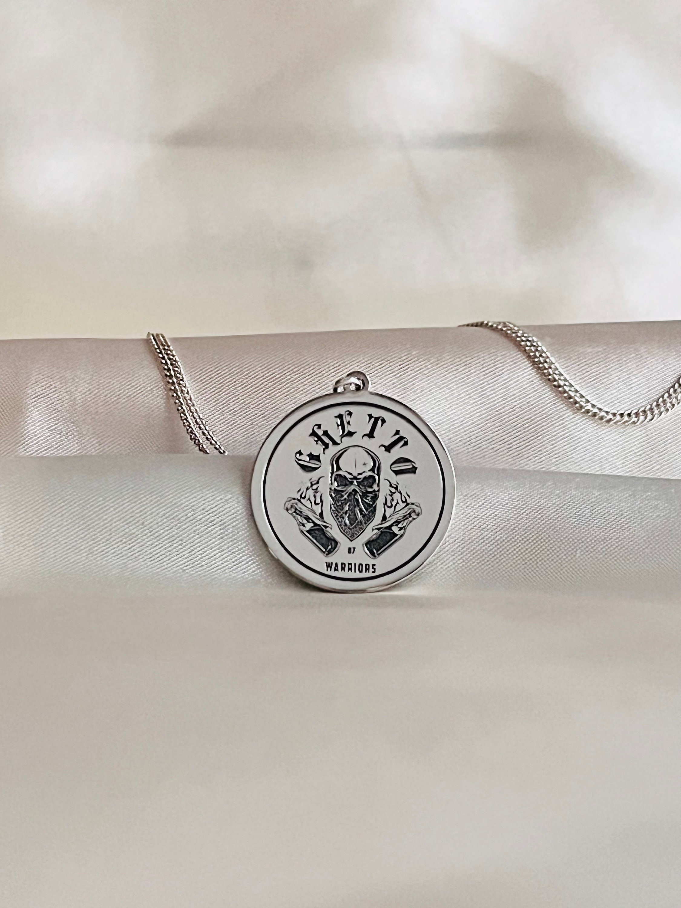 Memento Mori Silver Necklace,personalized Ghetto Pendant,dainty ...