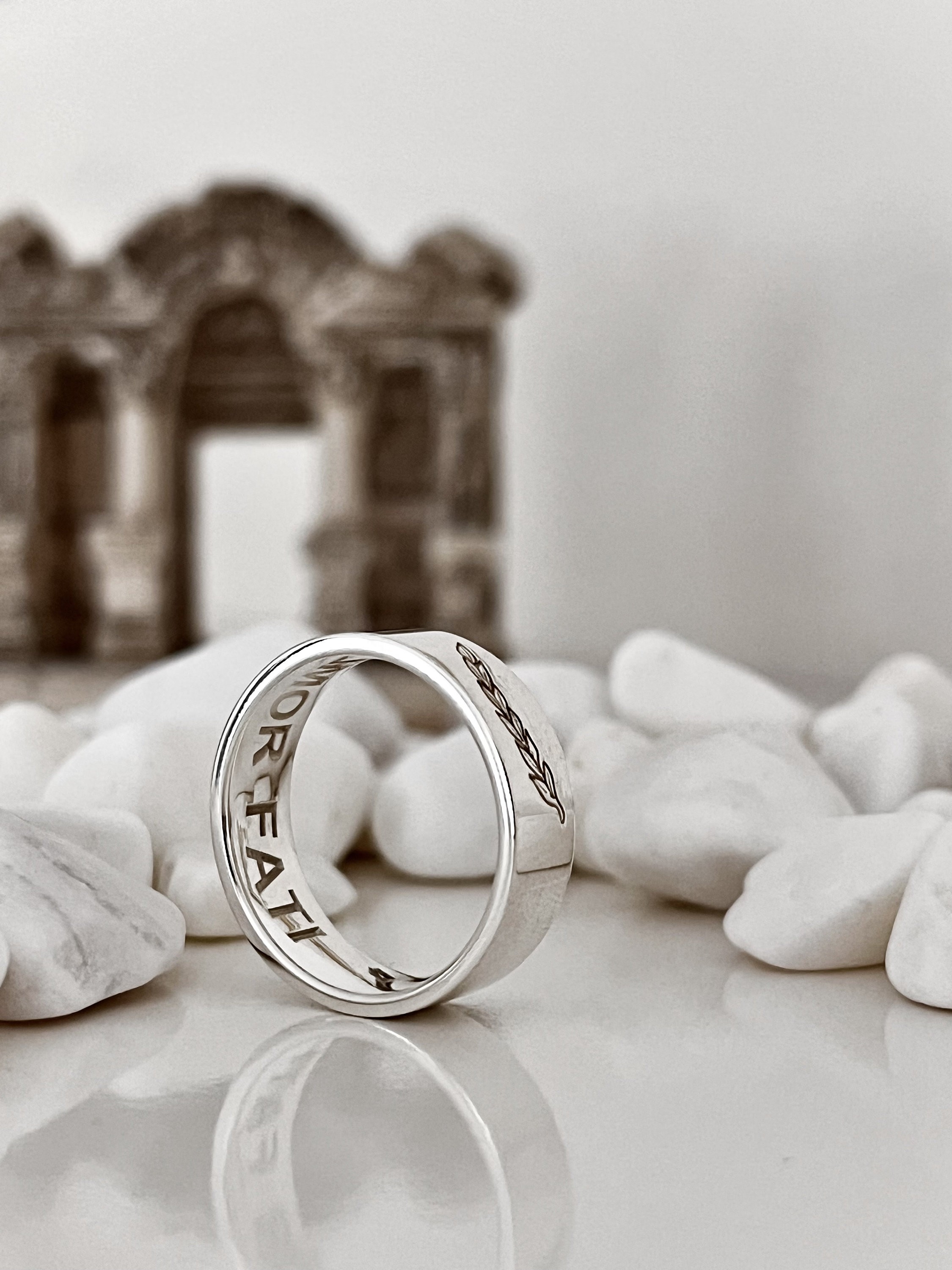 925K Silver Amor Fati Ring, Graduation Gift, Vintage Ring, Daily Stoic ...