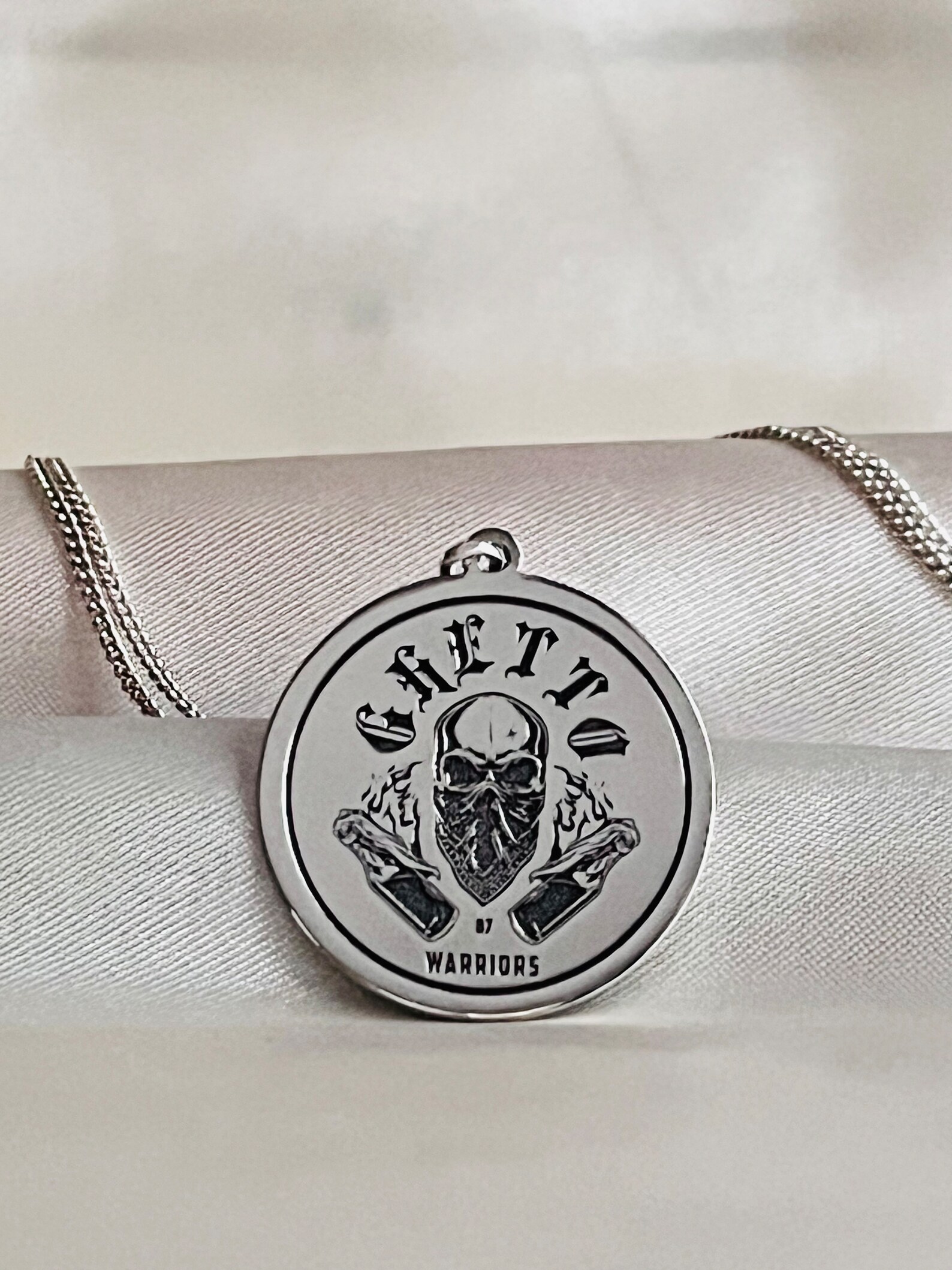 Memento Mori Silver Necklace,personalized Ghetto Pendant,dainty ...