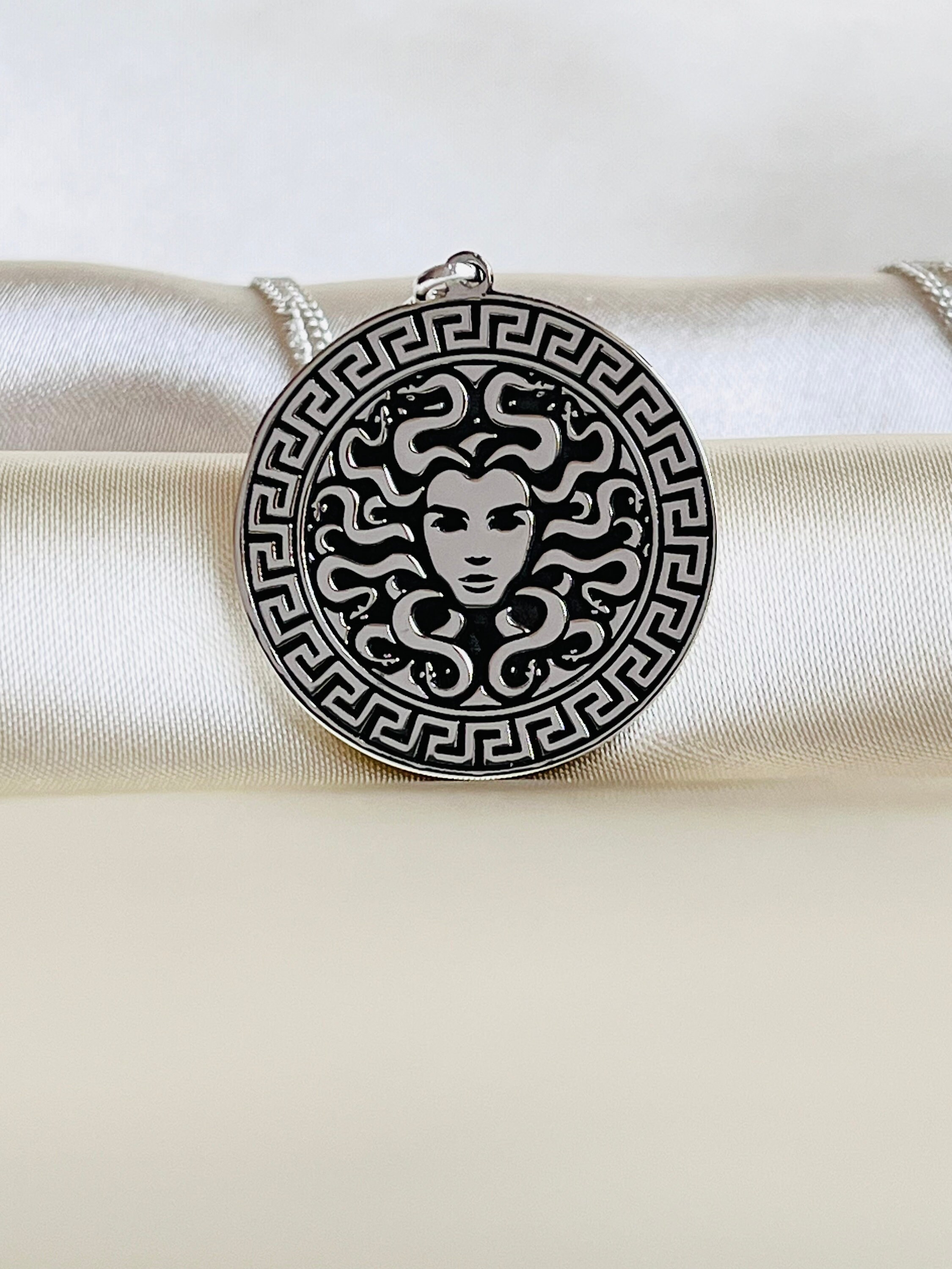 Medusa Necklace, Greek Mythology, Mythology Jewelry, Snake Necklace ...