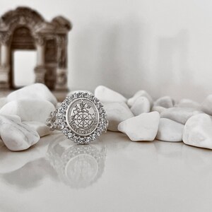 Silver Tarot Wheel of Fortune Ring, Tarot Jewelry, Friendship Gift ...