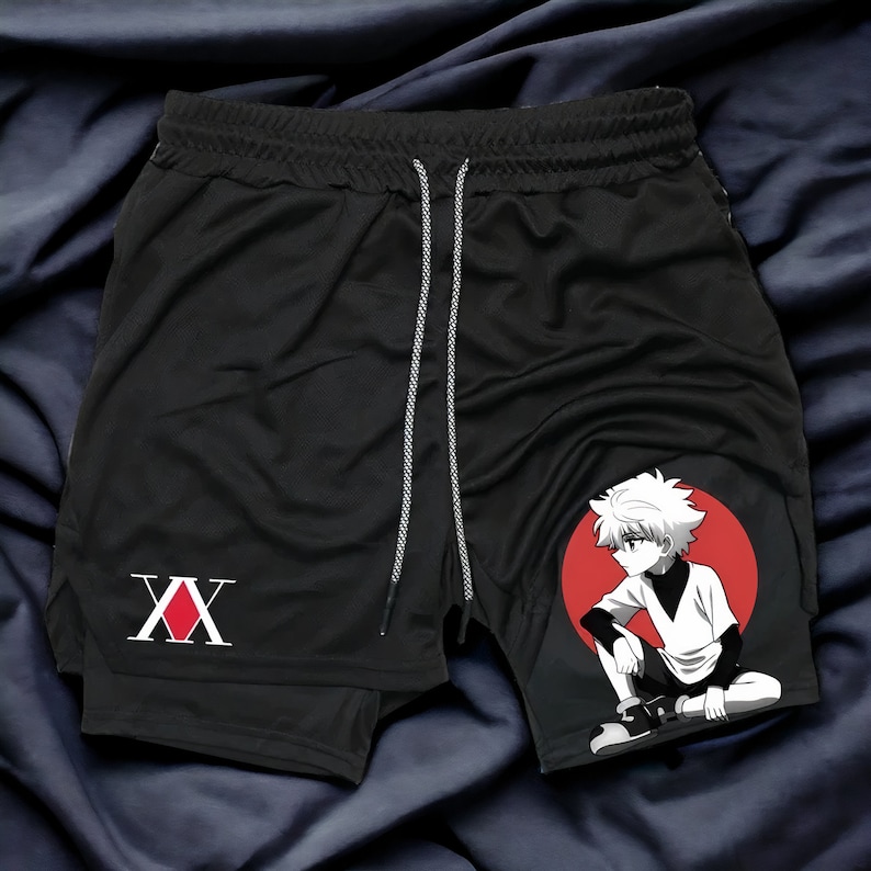 Anime Hunter Inspired Graphic Men's Compression Shorts - Etsy