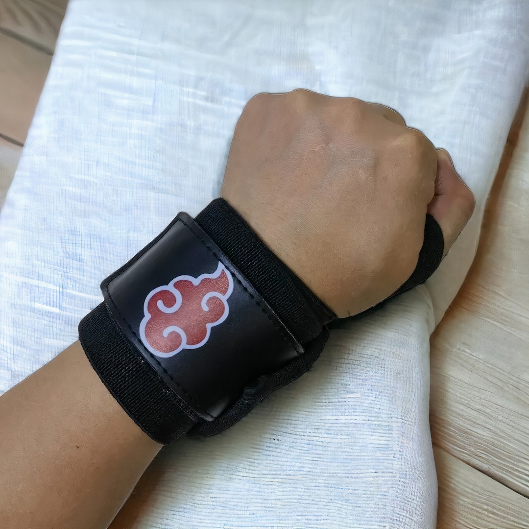 Anime Weight Lifting Wrist Wraps 1 Pair Red Cloud Japanese - Etsy
