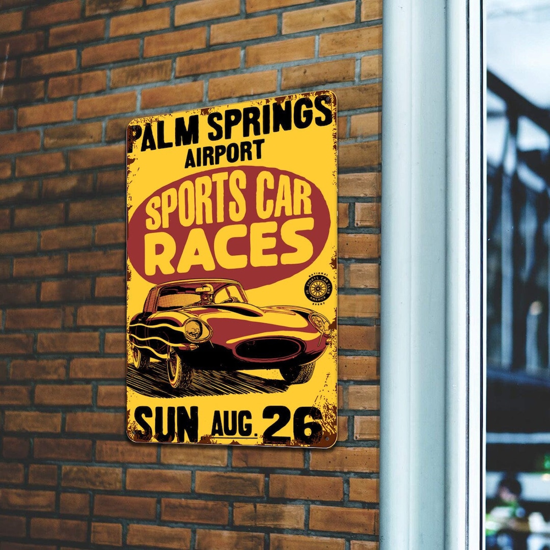 Jaguar Sports Car Racing Metal Sign / Retro Vintage 12x8 Tin Sign for ...