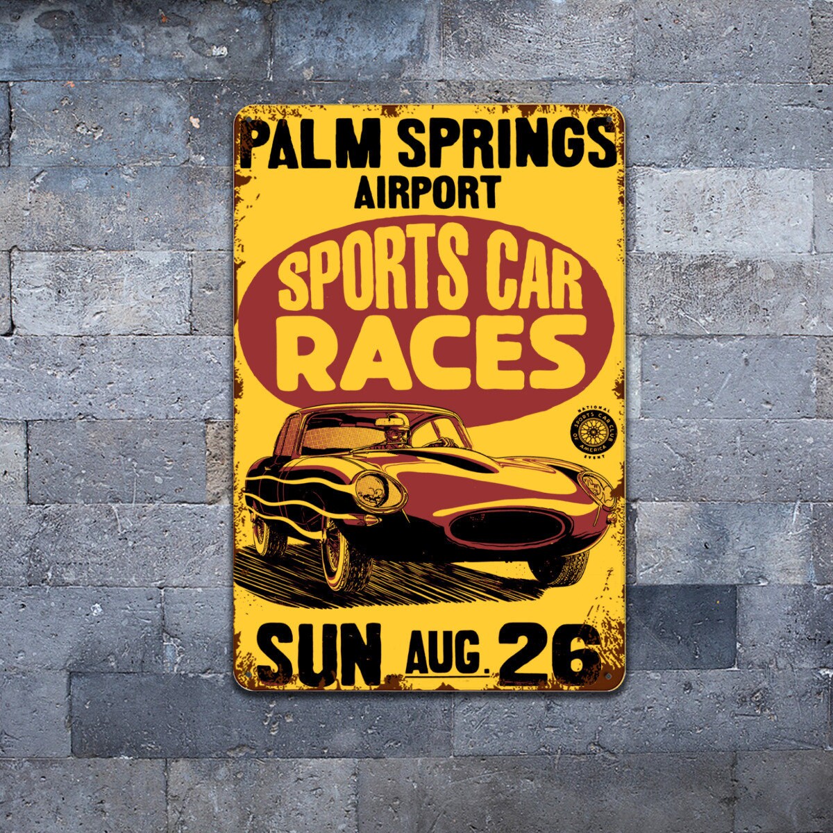 Jaguar Sports Car Racing Metal Sign / Retro Vintage 12x8 Tin Sign for ...