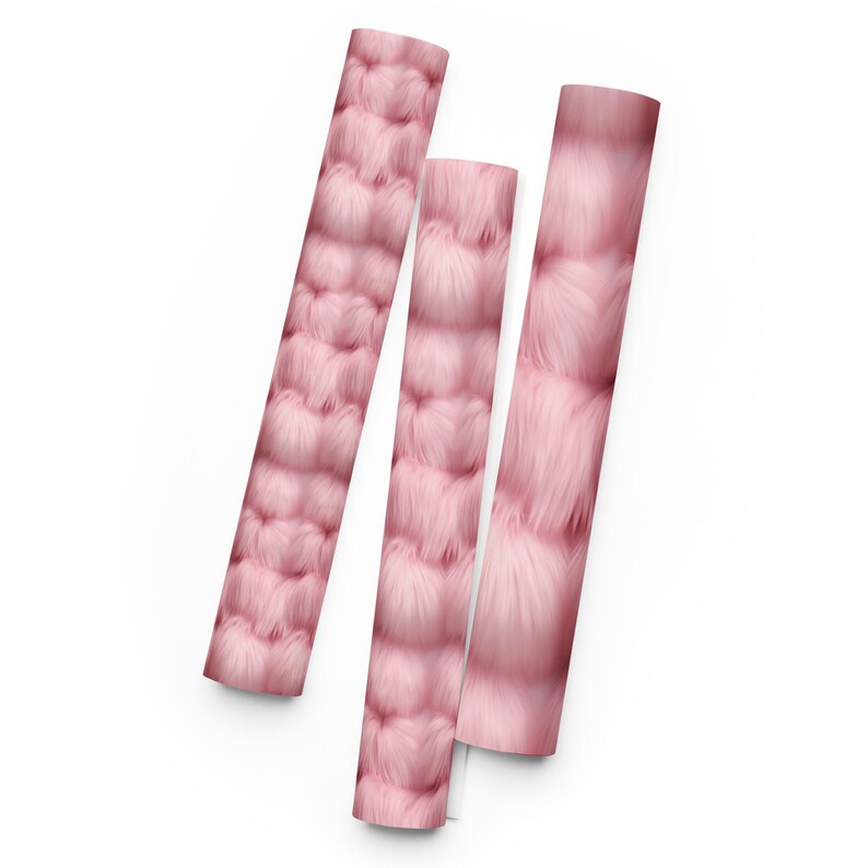 Pink Fur Wrapping Paper Set Birthday Gift Wrap Christmas Gift Wrap - Etsy