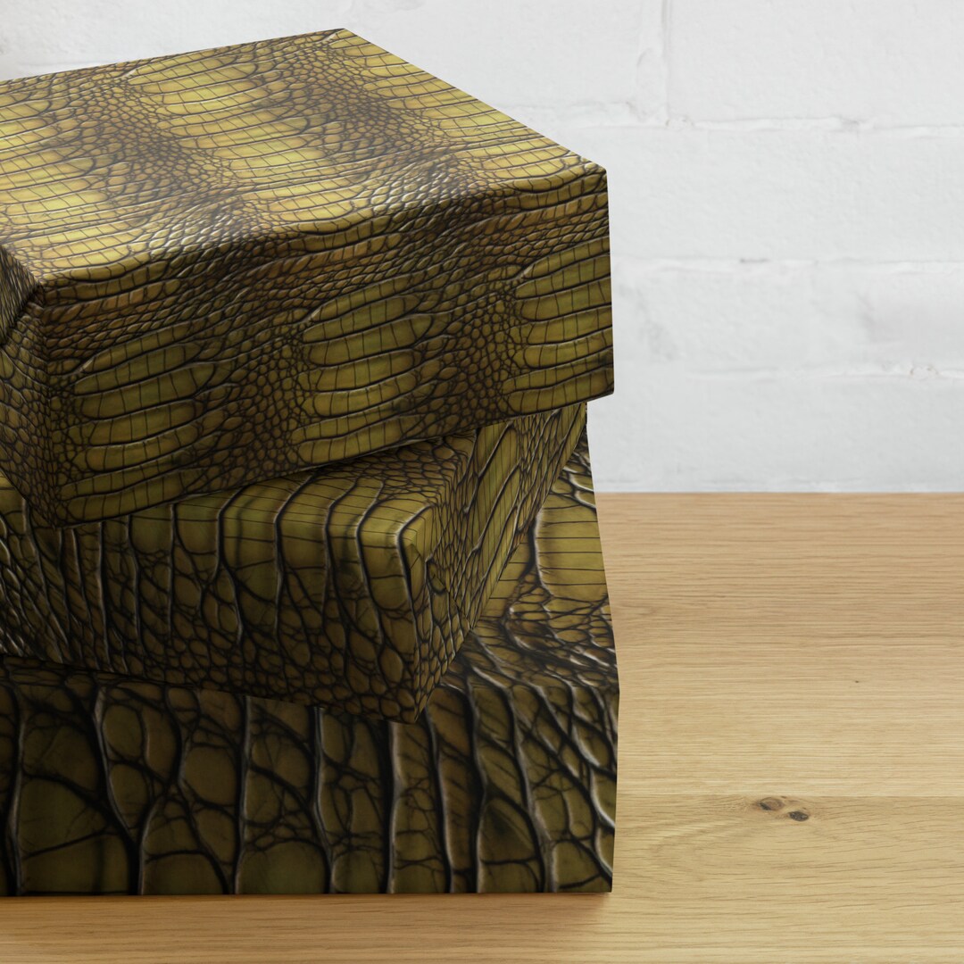 Alligator Wrapping Paper Set Reptile Gift Wrap Birthday Gift Wrap ...