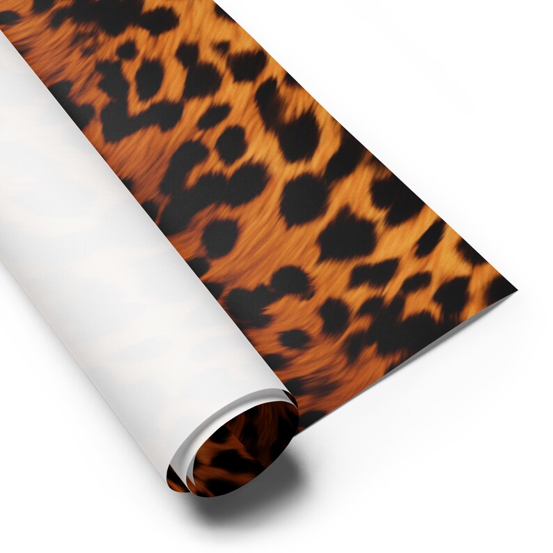 Leopard Print Wrapping Paper Set Birthday Gift Wrap Christmas Gift Wrap ...