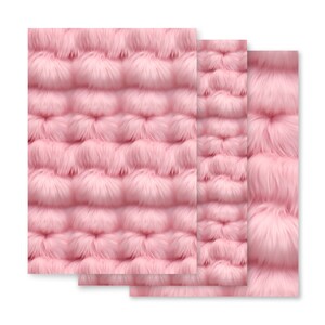 Pink Fur Wrapping Paper Set Birthday Gift Wrap Christmas Gift Wrap - Etsy