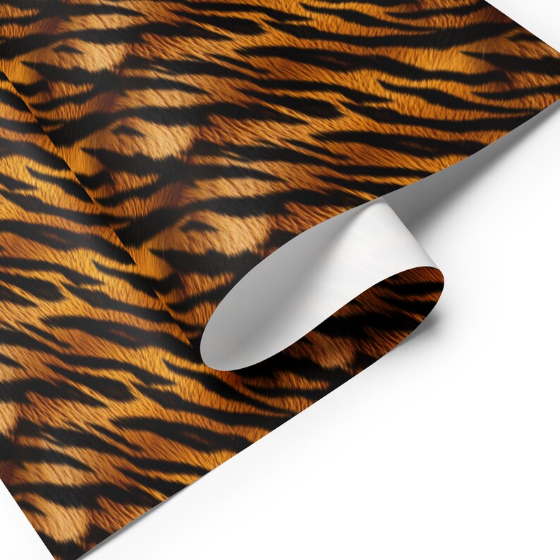Tiger Print Wrapping Paper Set Birthday Gift Wrap Christmas Gift Wrap ...