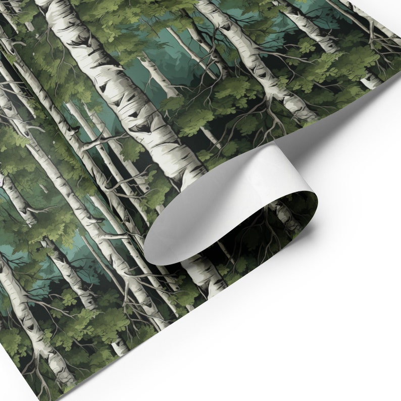 Aspen Trees Wrapping Paper Set Birthday Gift Wrap Christmas Gift Wrap ...