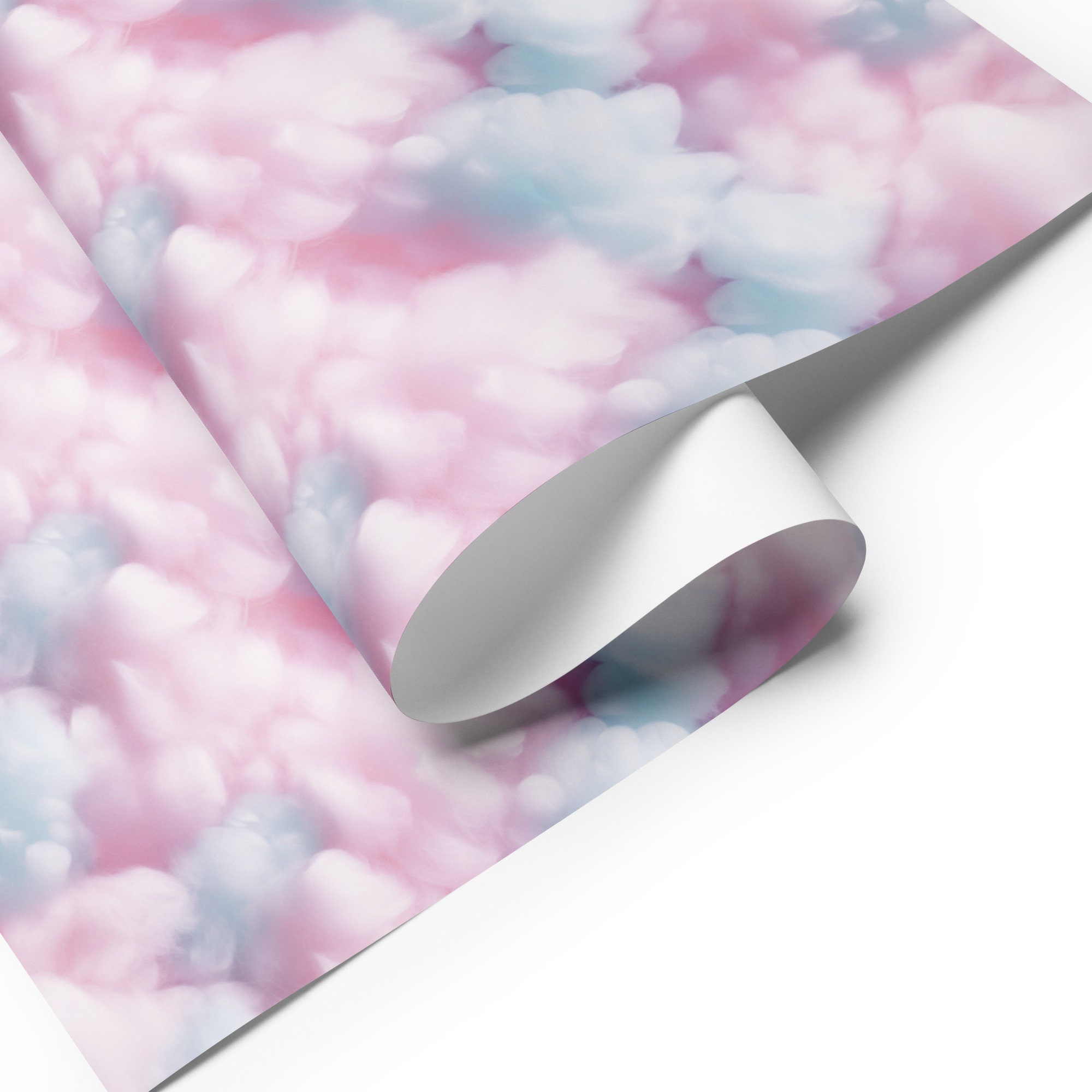 Cotton Candy Wrapping Paper Set Birthday Gift Wrap Christmas Gift Wrap ...