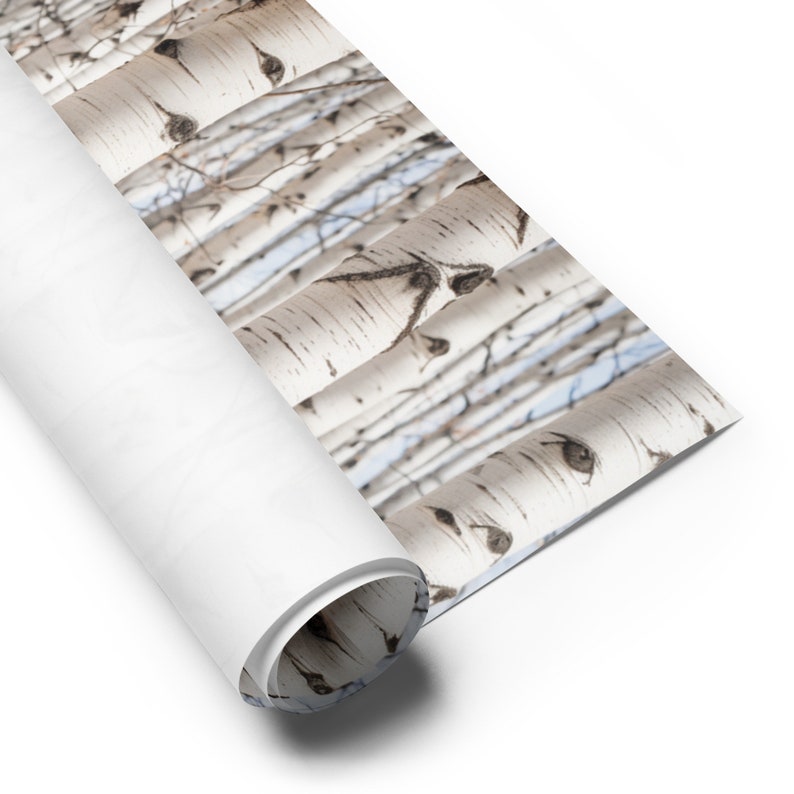 Bare Aspen Trees Wrapping Paper Set Birthday Gift Wrap Christmas Gift ...
