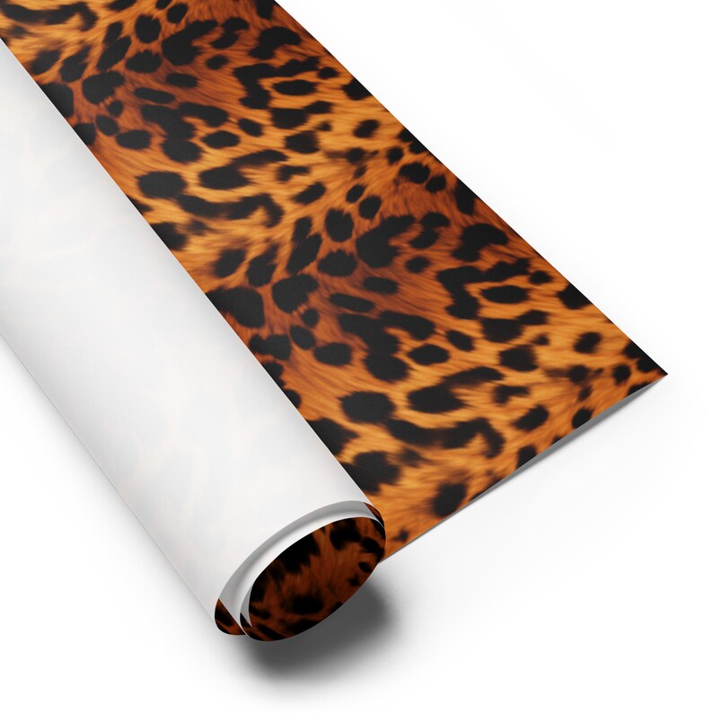 Leopard Print Wrapping Paper Set Birthday Gift Wrap Christmas Gift Wrap ...