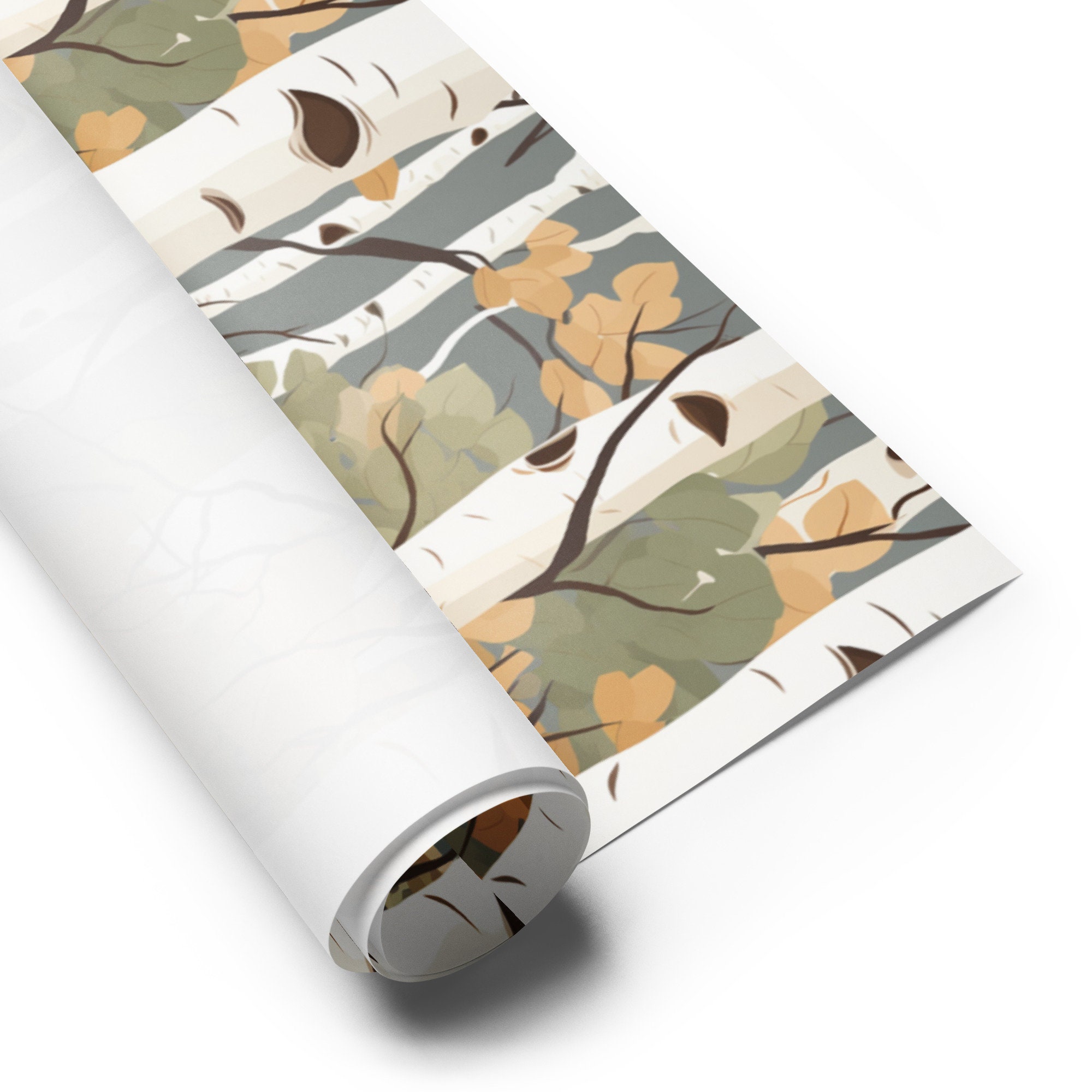 Aspen Trees Wrapping Paper Set Birthday Gift Wrap Christmas Gift Wrap ...