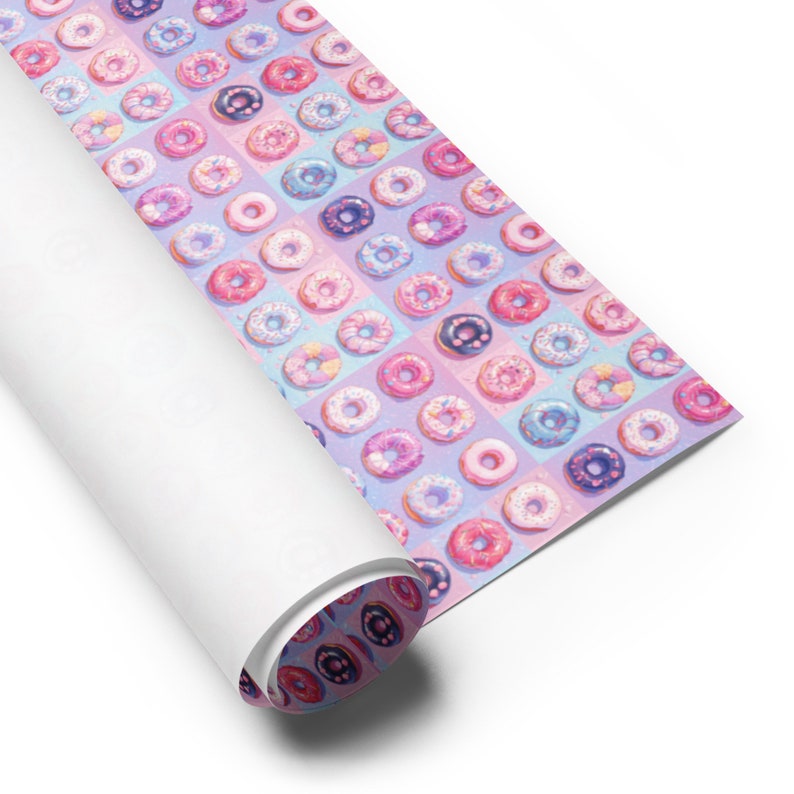 Anime Donuts Wrapping Paper Set Dessert Gift Wrap Christmas Gift Wrap ...