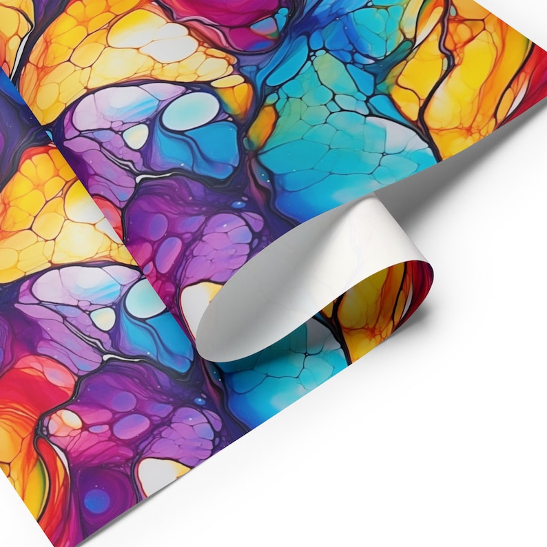 Rainbow Wrapping Paper Set Gift Wrap Birthday Gift Wrap Christmas ...