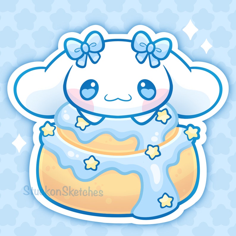 Cinnamon Roll, Pompom, and Choco Cat Vinyl Stickers Cinnamonroll ...