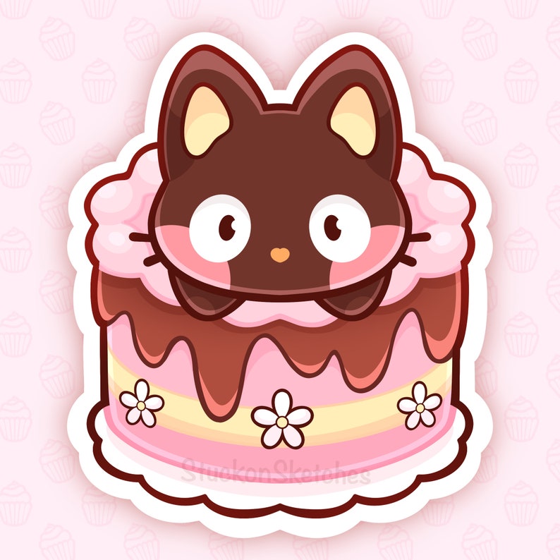 Cinnamon Roll, Pompom, and Choco Cat Vinyl Stickers Cinnamonroll ...