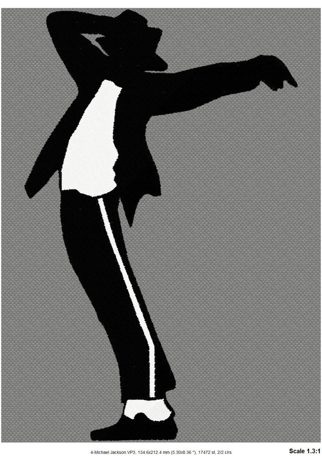 4-michael Jackson Design, Pattern for Machine Embroidery Design, 3 ...