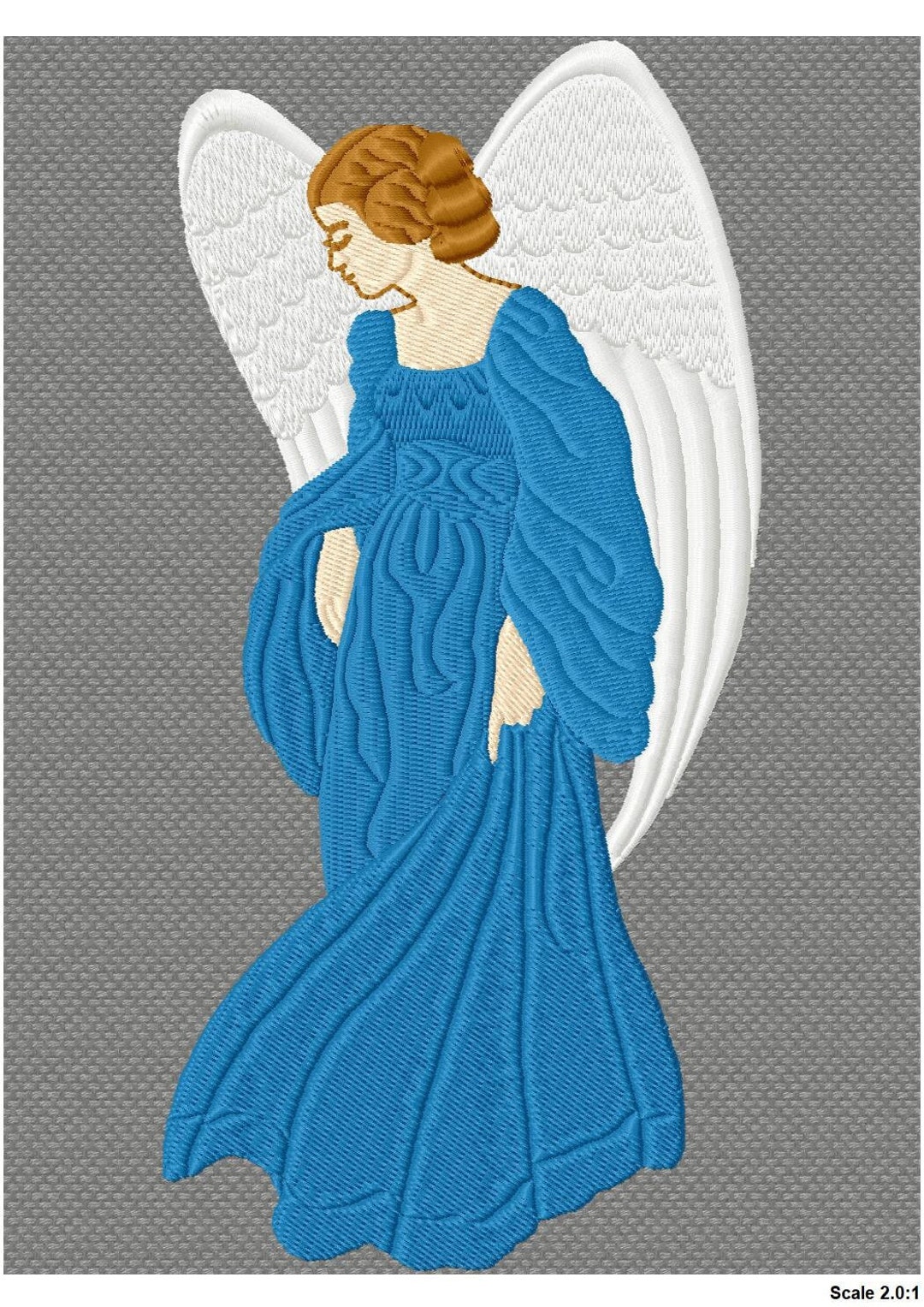 Angel, Pattern for Machine Embroidery Design, 1 Size, Pes, Hus, Dst ...