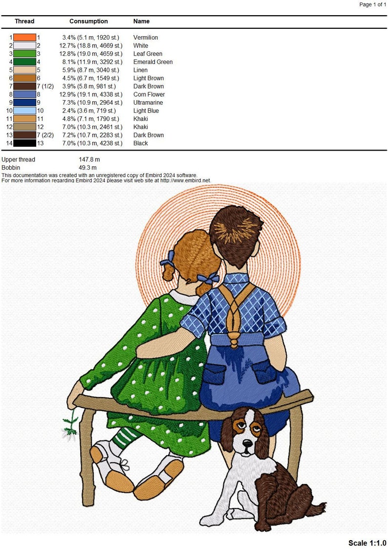 Friends-2, Pattern for Machine Embroidery Design, 2 Sizes, Pes, Hus ...