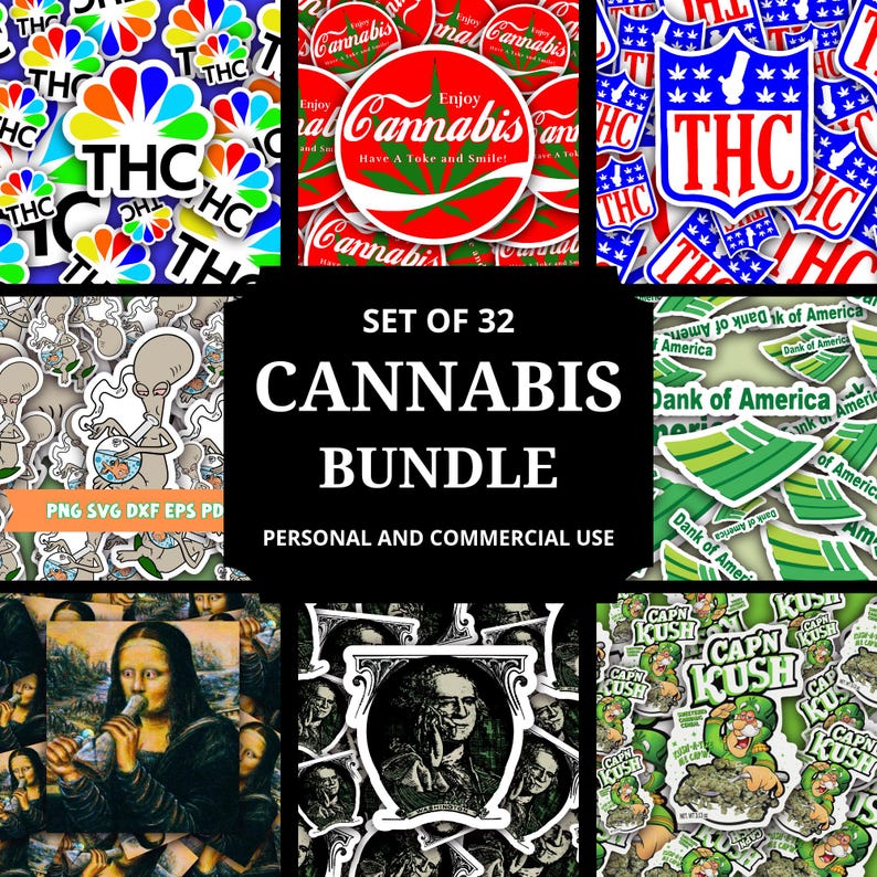 Cannabis SVG Bundle – 420 Weed Digital Design Pack for Cricut ...