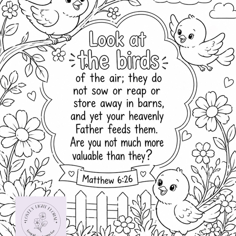 Birds and Coloring Sheets - Etsy