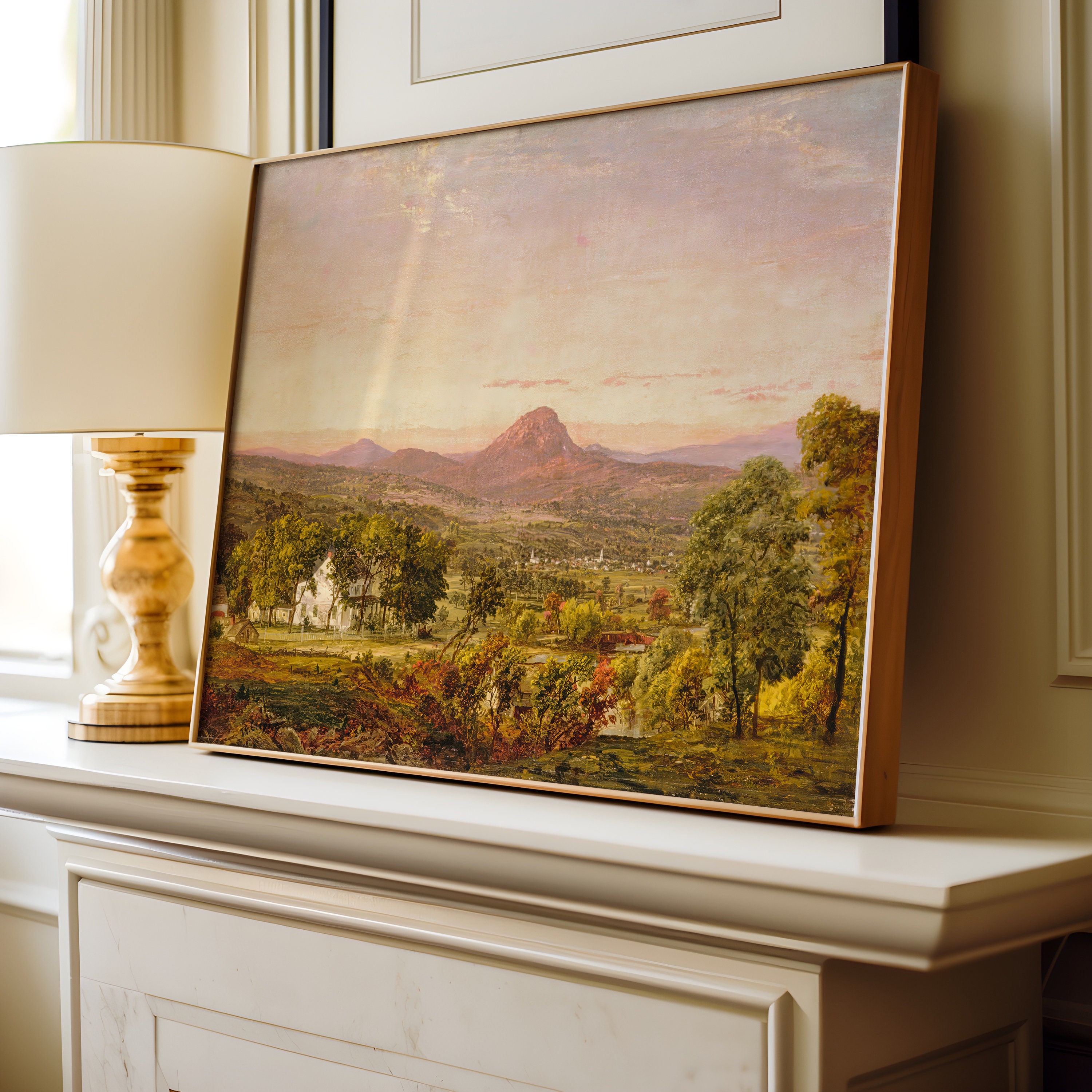 Printable Poster, Landscape Art Print, Digital Wall Art, Autumn Vintage ...