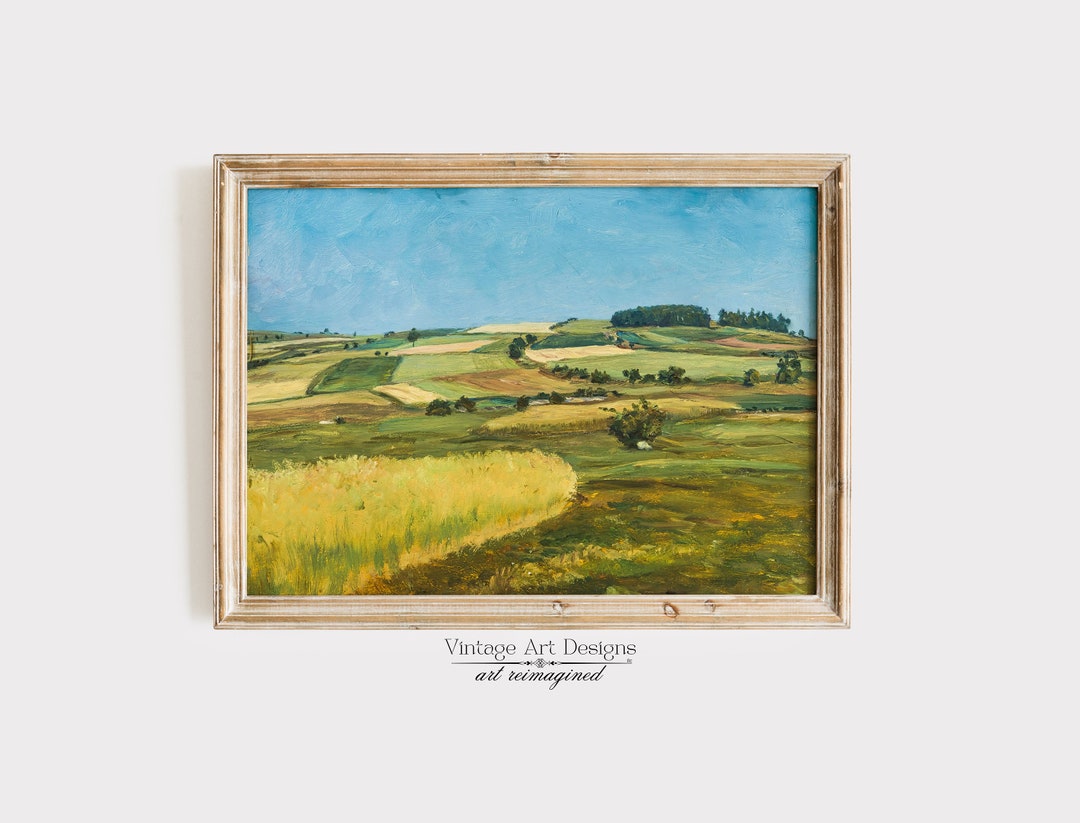 Lanscape Moody Portrait, Antique Sketch, Vintage Sketch, Art Print ...