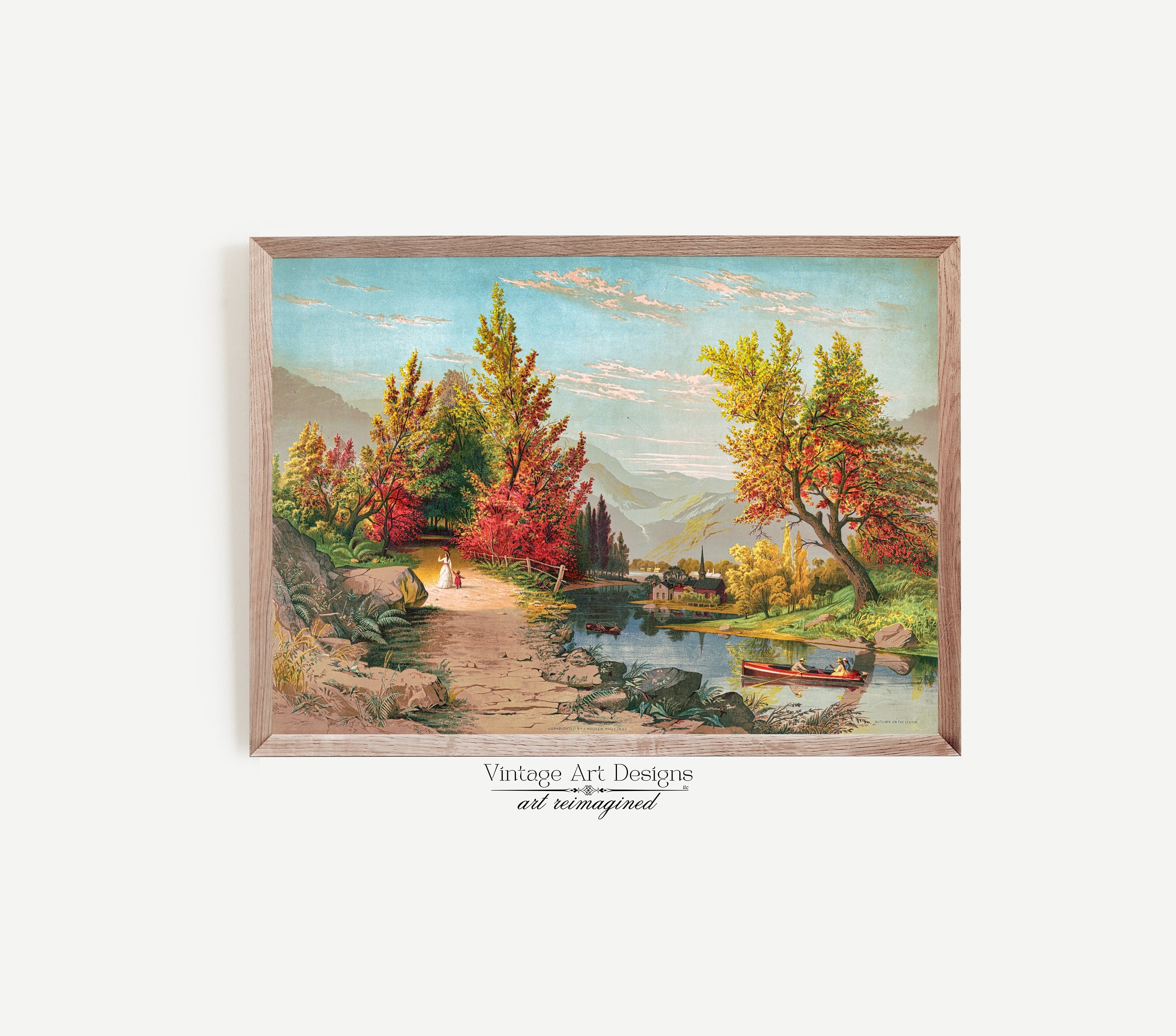 Autumn Antique Wall Art, Printable Poster, Downloadable Print, Vintage ...