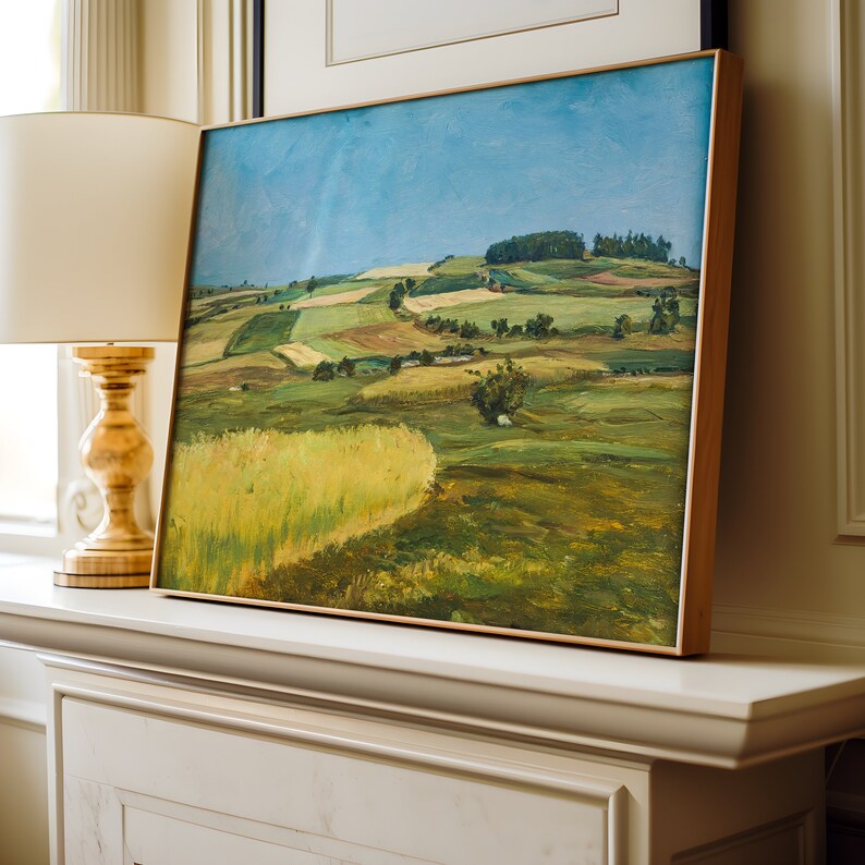 Lanscape Moody Portrait, Antique Sketch, Vintage Sketch, Art Print ...