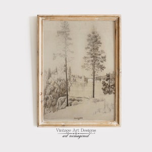 Sketch Digital Prints, Vintage Drawing, Printable Art, Antique Painting ...