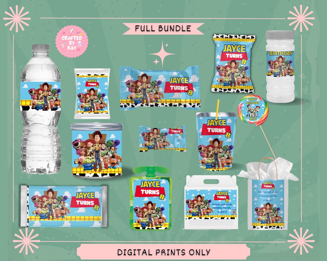 DIGITAL FILE- Toys, Toys Favors, Toys Birthday, Toys Party, Toys ...