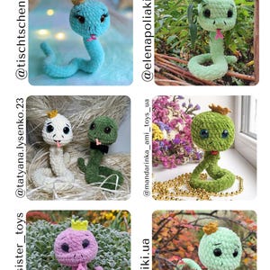 Snake Amigurumi Pattern, Crochet Snake Pattern, Cute Snake Easy ...