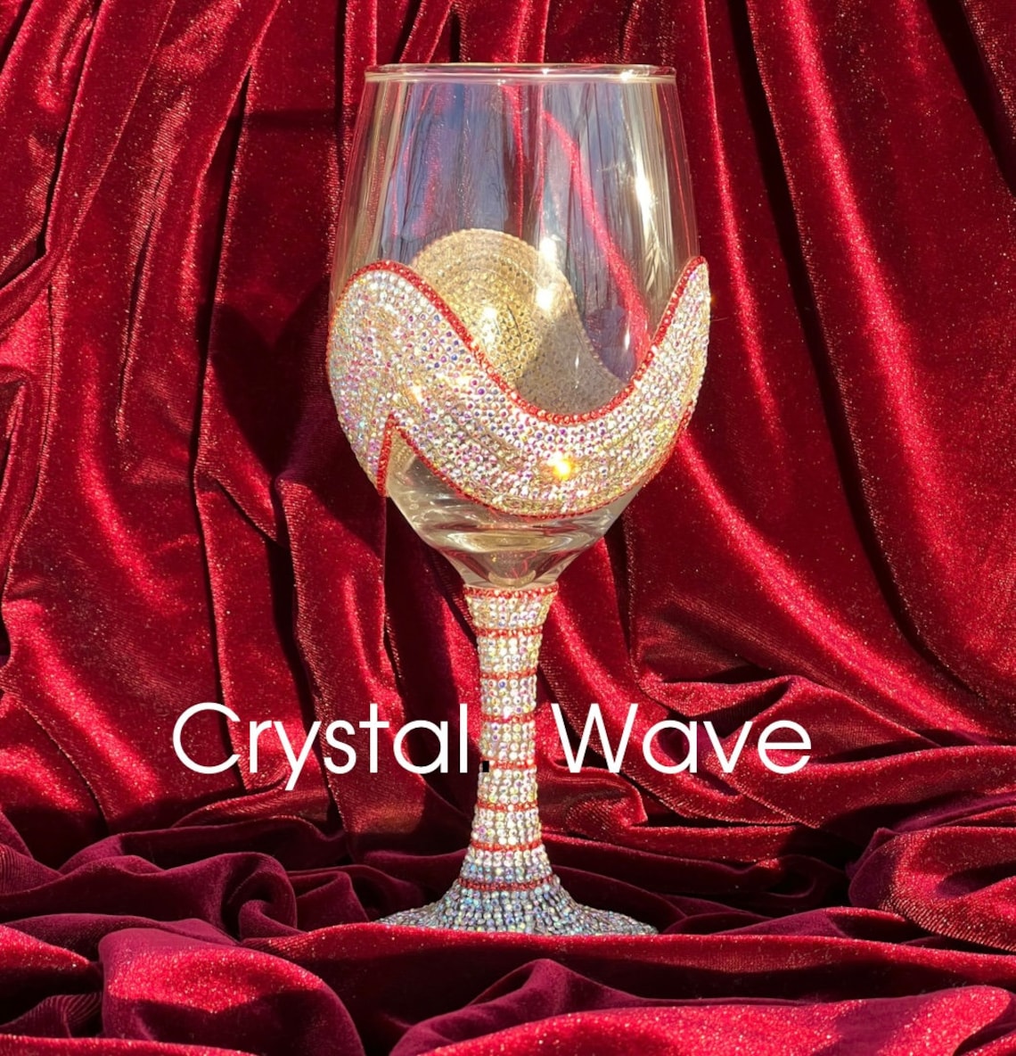 14oz Customized Elegant Wine Glasses - Etsy