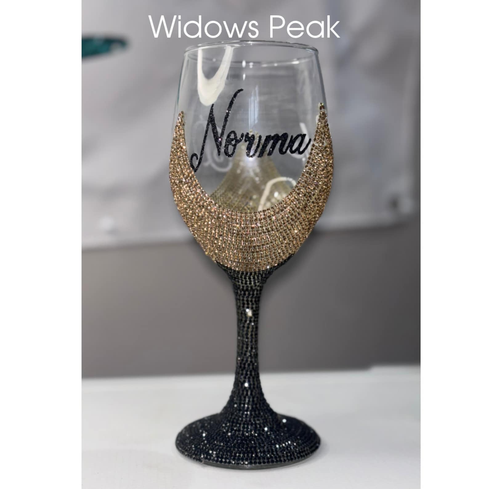 14oz Customized Elegant Wine Glasses - Etsy