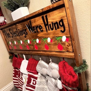 Custom Wood Grinch Stocking Hanger Stand - Etsy