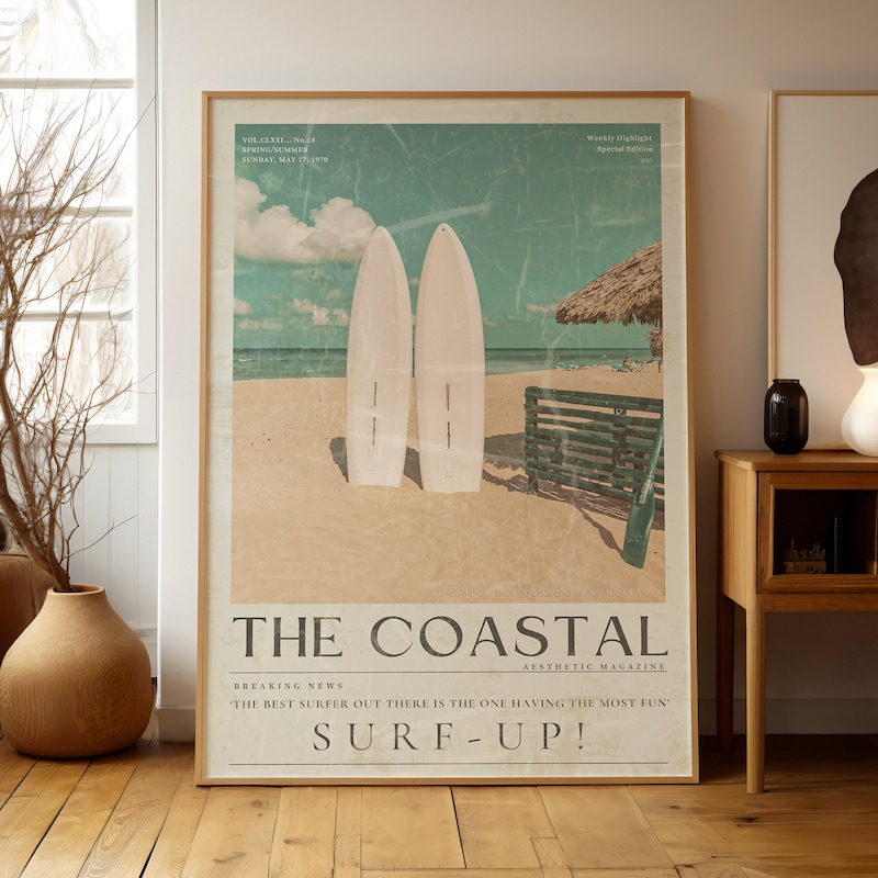 Vintage Surf Print - Etsy