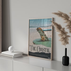 Retro Surf Magazine Print: Coastal Beach House Art (digital Download ...