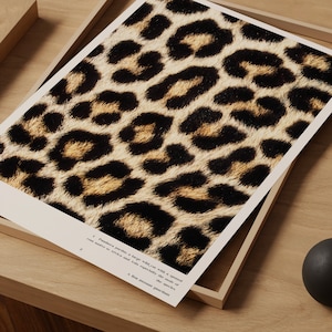 Leopard Print Poster: Preppy Bedroom Wall Art (digital Download) - Etsy
