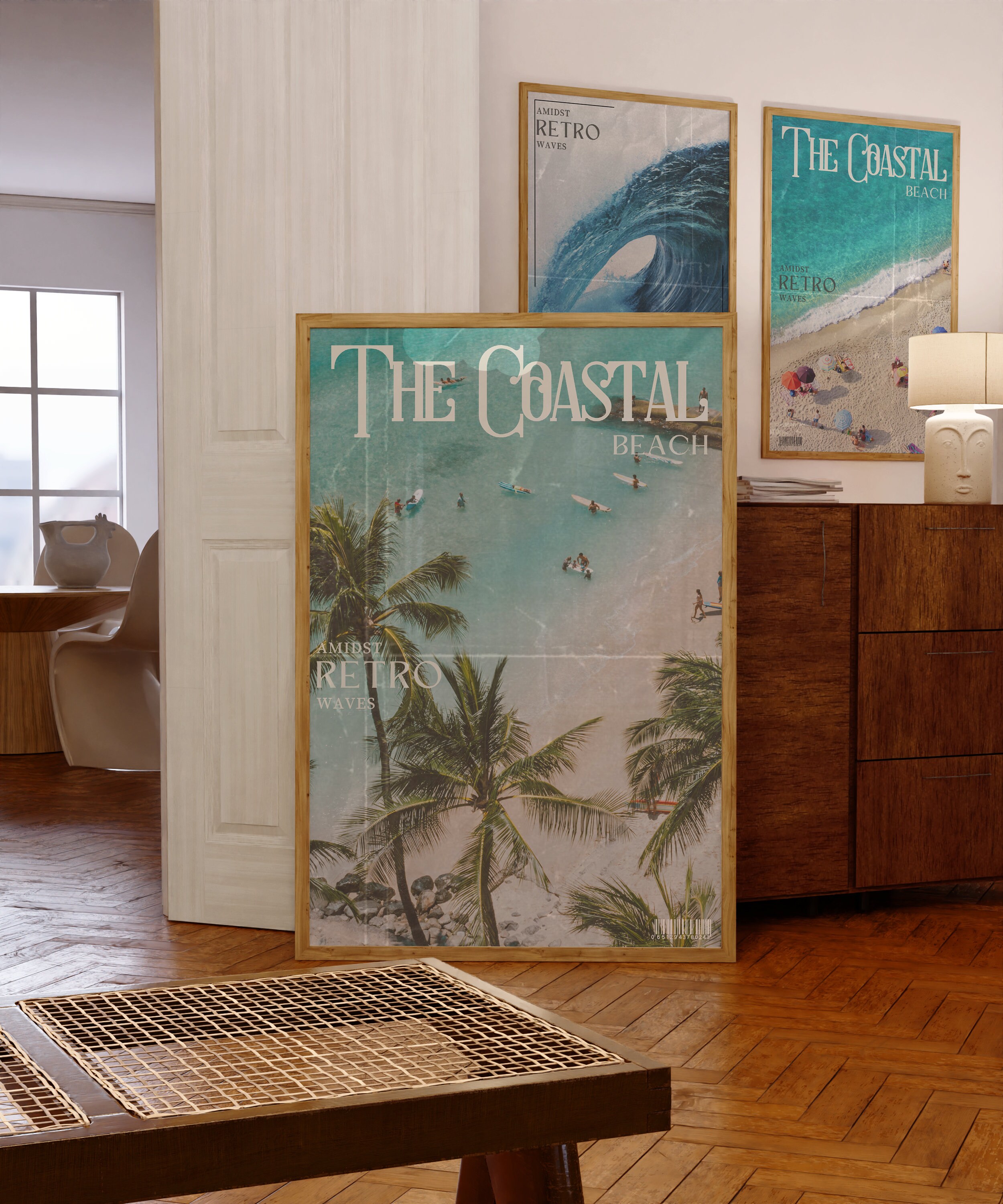 Retro Coastal Beach Magazine Art Print: Summer Decor (digital Download ...