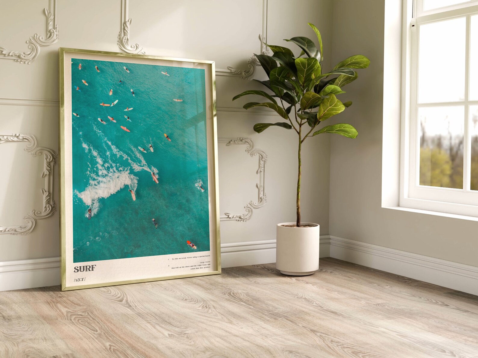 Trendy Surf Wall Art, Coastal Surf up Poster, Photography Definition ...