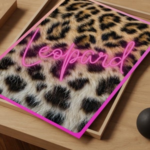 Neon Pink Leopard Print: Trendy Preppy Wall Art (digital Download) - Etsy