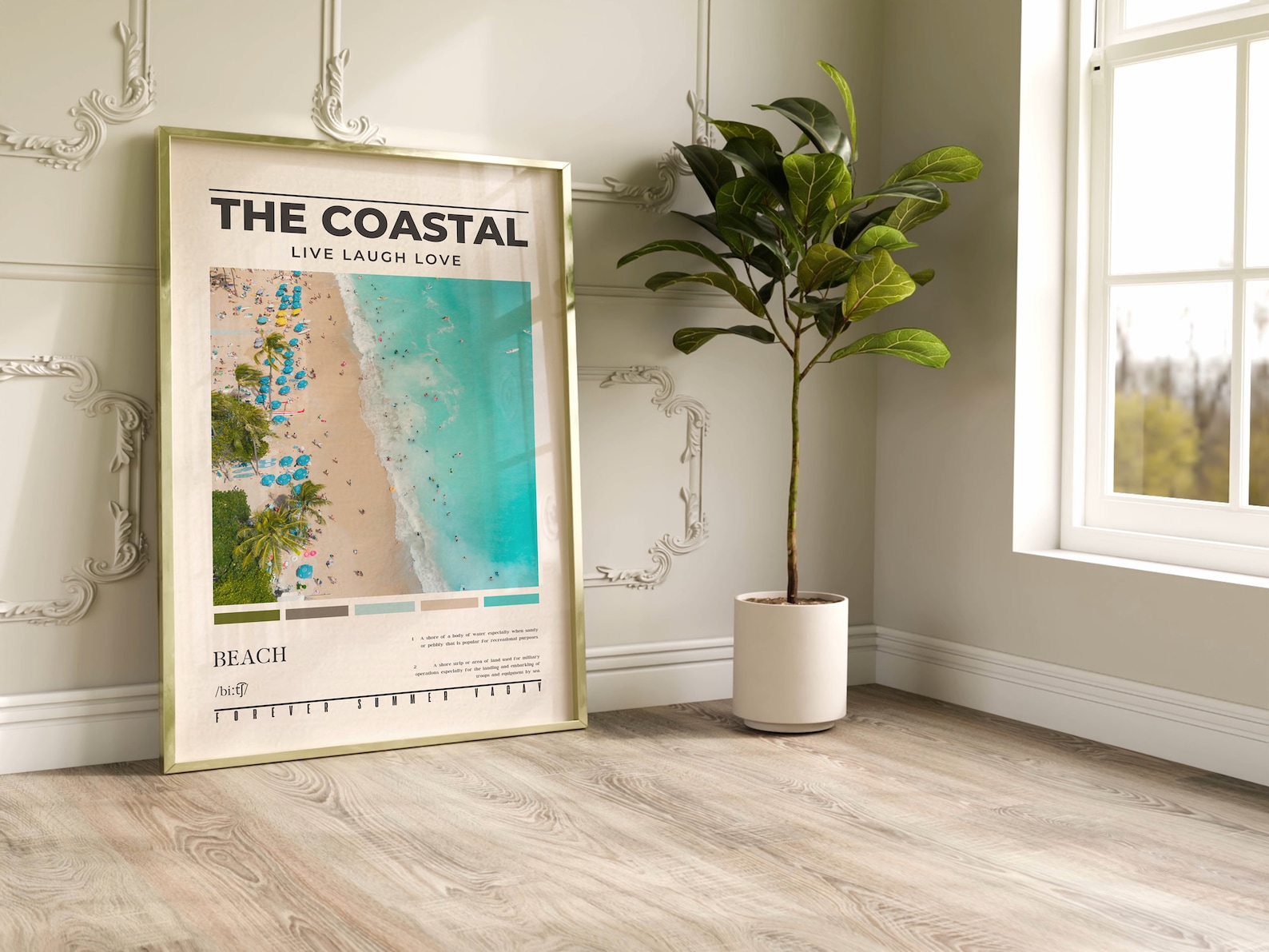Beachy Wall Art, the Coastal Blue Print, Beach Photography Definition ...