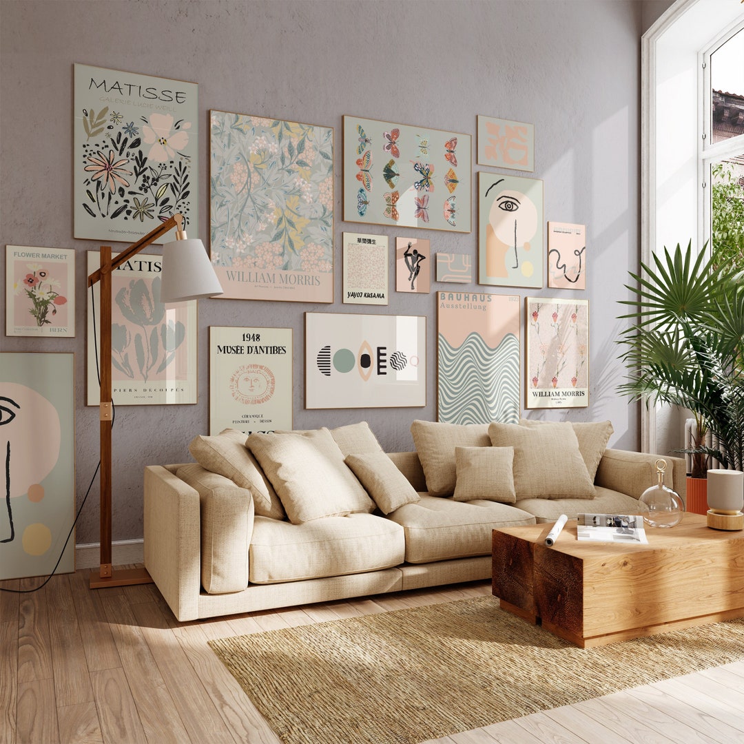 Eclectic Gallery Wall Art Set: Mid Century Modern, Matisse, Picasso ...