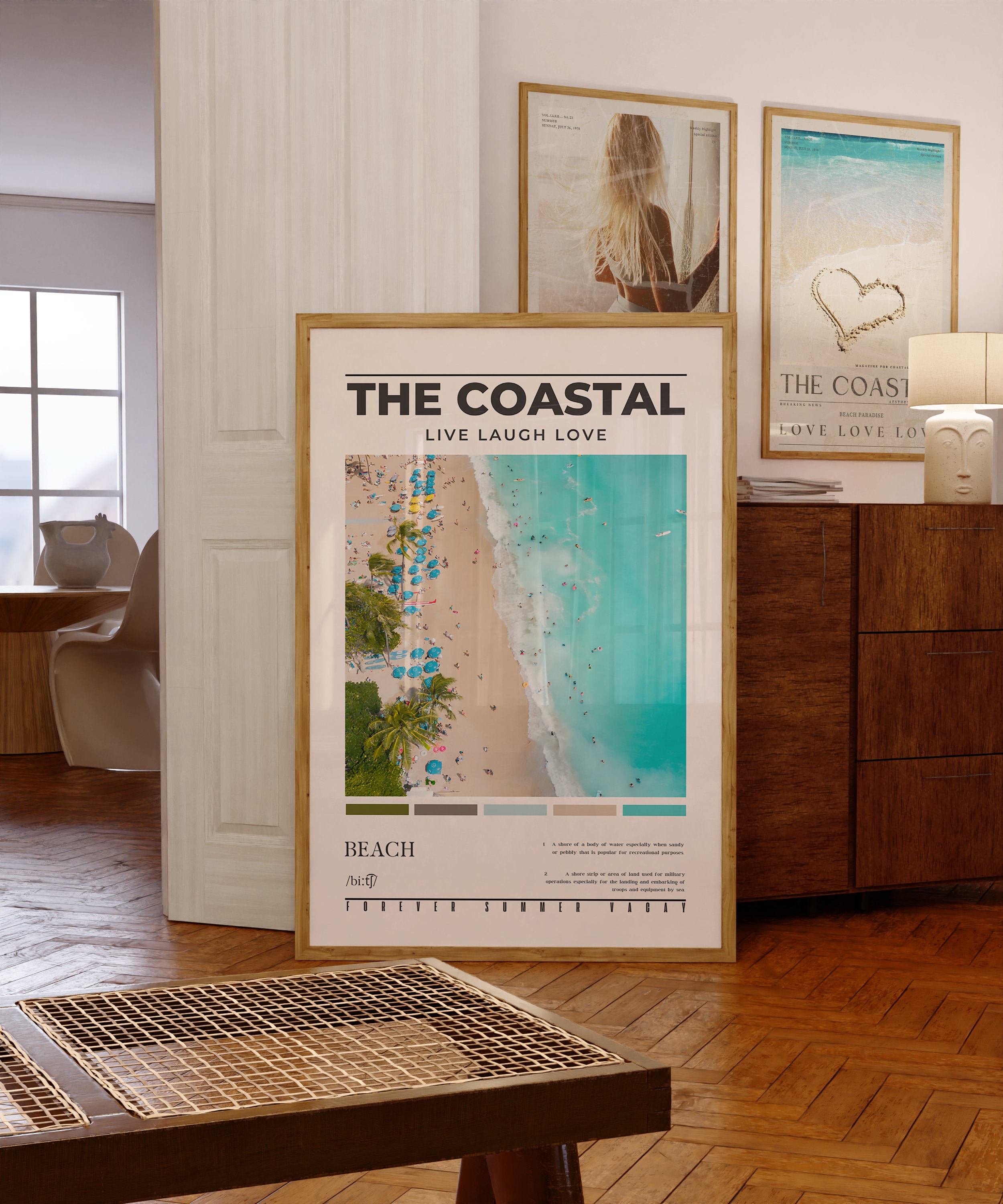 Beachy Wall Art, the Coastal Blue Print, Beach Photography Definition ...
