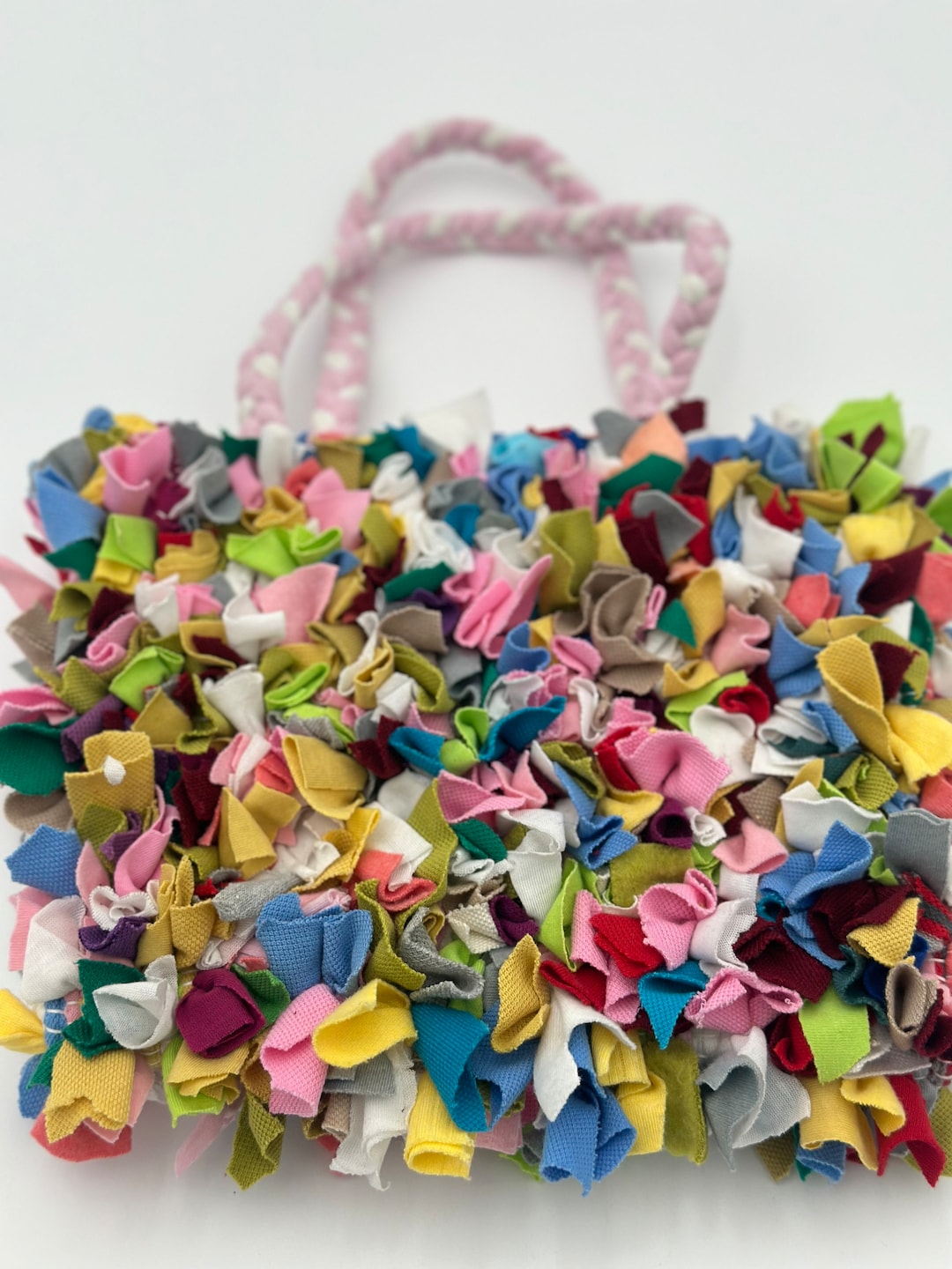 Handmade Unique Colorful, Upcycled Fabric, Cotton Cutouts, Handwoven ...