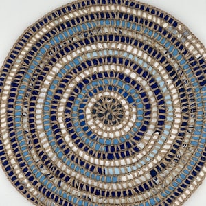 Upcycled Boho Placemat: Handmade Fabric Table Topper, Wall Decor ...