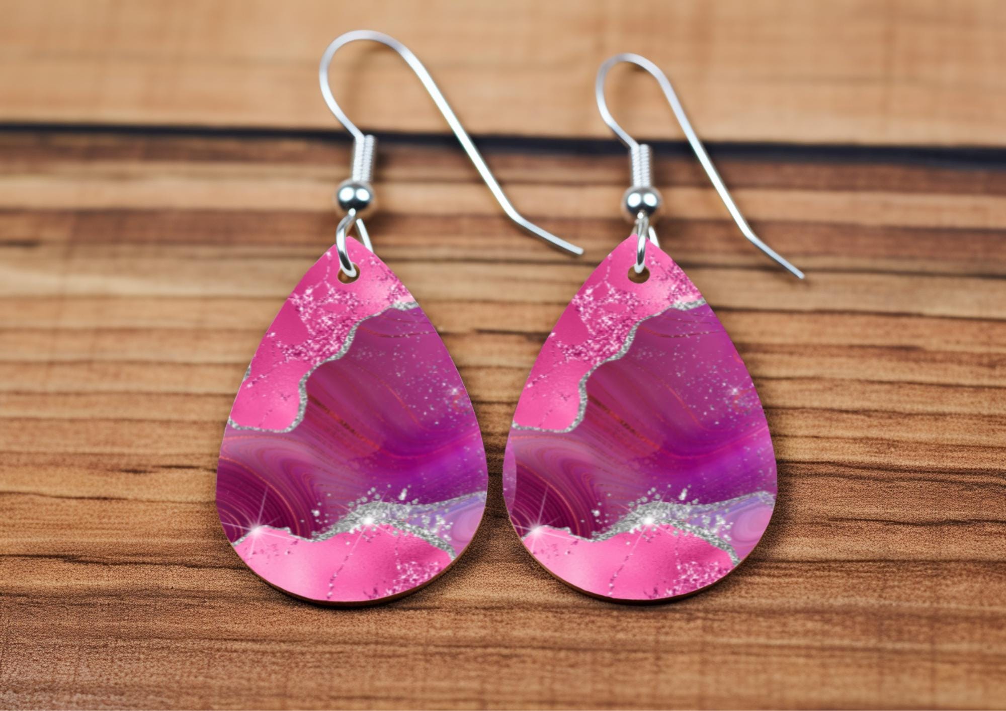 Glam Teardrop Earring Sublimation Template (PNG, PDF) - Etsy